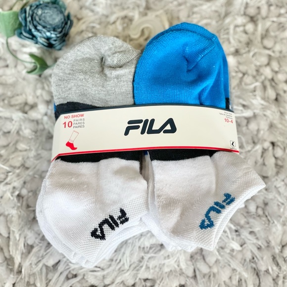 Fila | Accessories | New With Tag Fila No Shows Kids Socks Logo On All ...
